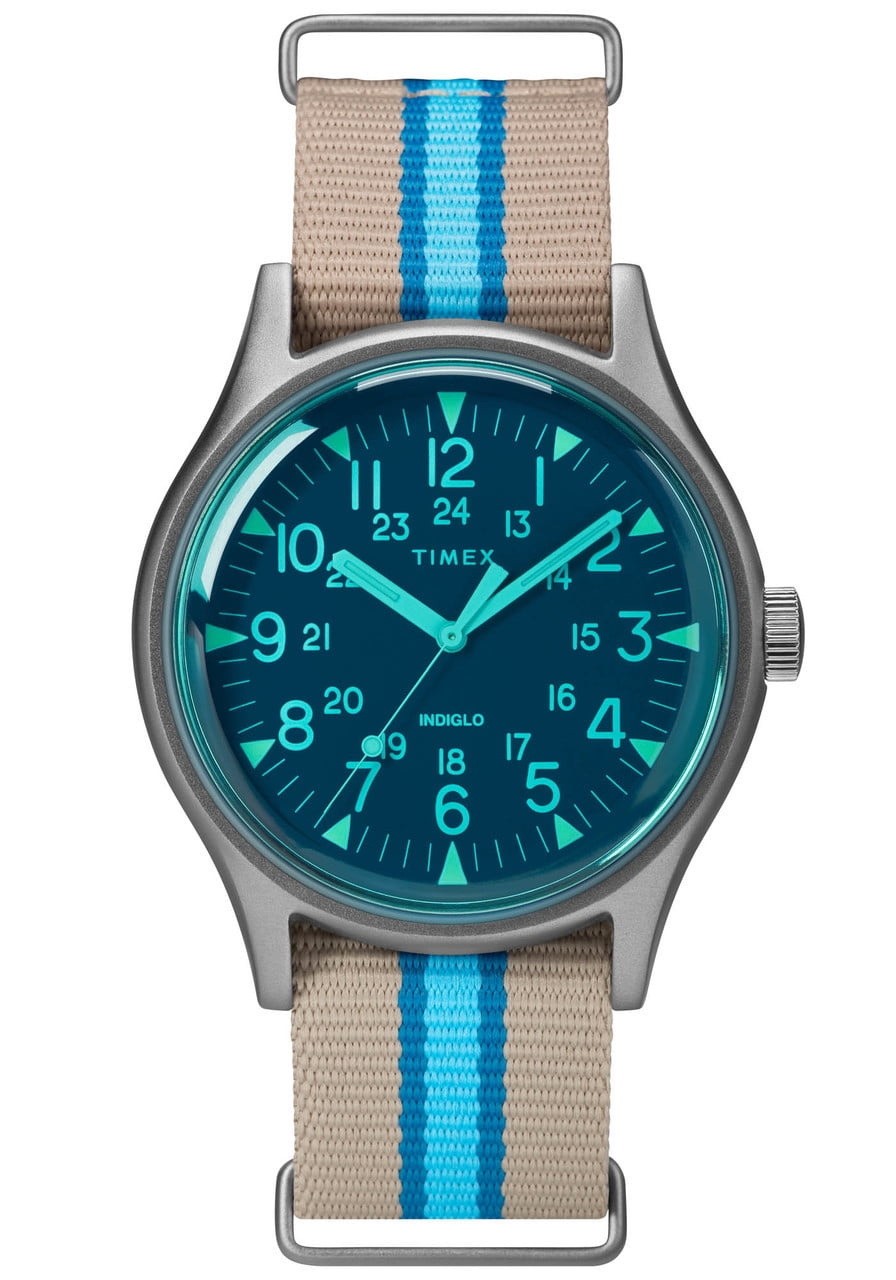 Timex MK1 Aluminum California Blue Dial Canvas Strap Men's Watch ...