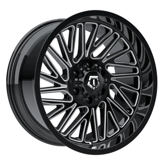 TIS 544BM 22x12 Gloss Black Milled Wheel 6x135/6x5.5 - Exceptional ...