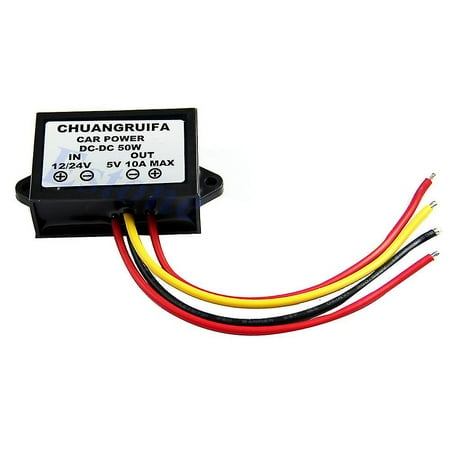 Waterproof Dc 12/24v To 5v 10a 50w Car Power Step-down Converter ...