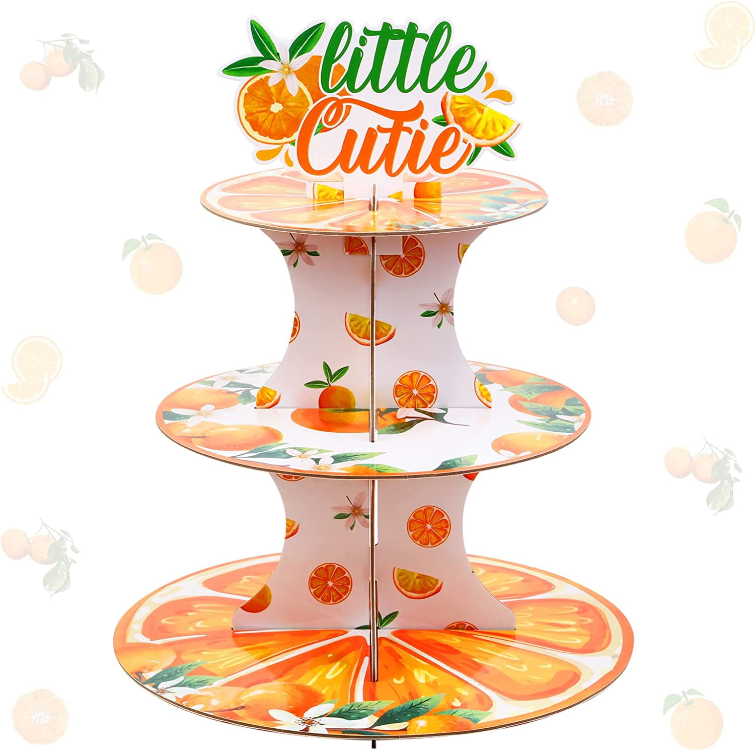 Little Cutie Baby Shower Decorations, 3 Tier Cutie Cupcake Stand ...