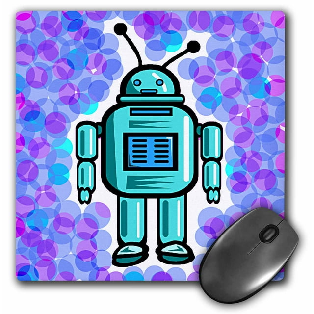 3dRose Robot, Mouse Pad, 8 by 8 inches - Walmart.com