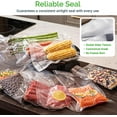 Vacuum Sealer Machine Black and 2 Pack Vacuum Sealer Bag 8x16ft Rolls ...