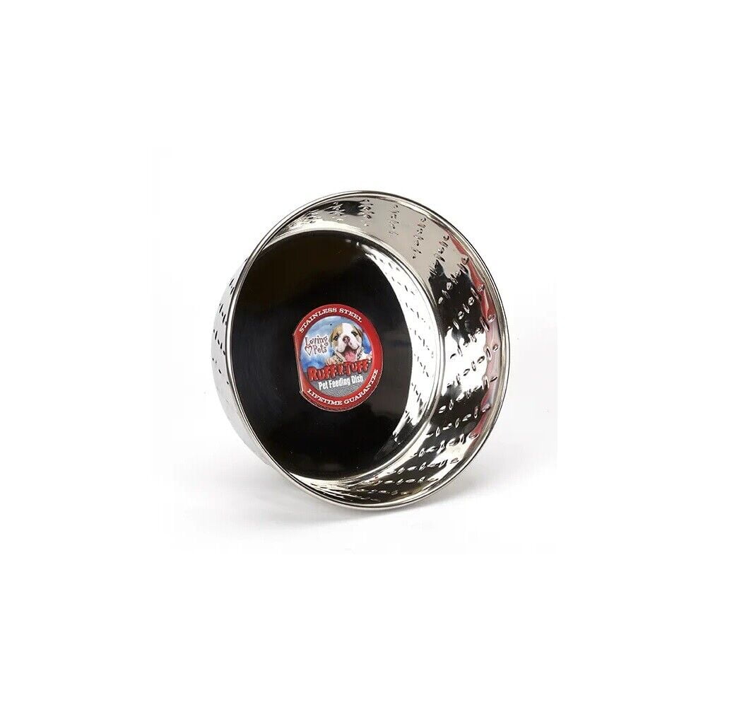 Chic Diamond Plate Heavy Weight Stainless Steel Dog Bowl Non Skid ...