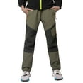 Boys Winter Ski Pants with Patchwork Design Thickened Warm Casual ...