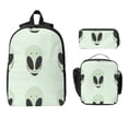 3pcs Casual Daypack 17 Inch Backpack Set Bookbag+Pencil Case+Lunch Bag ...