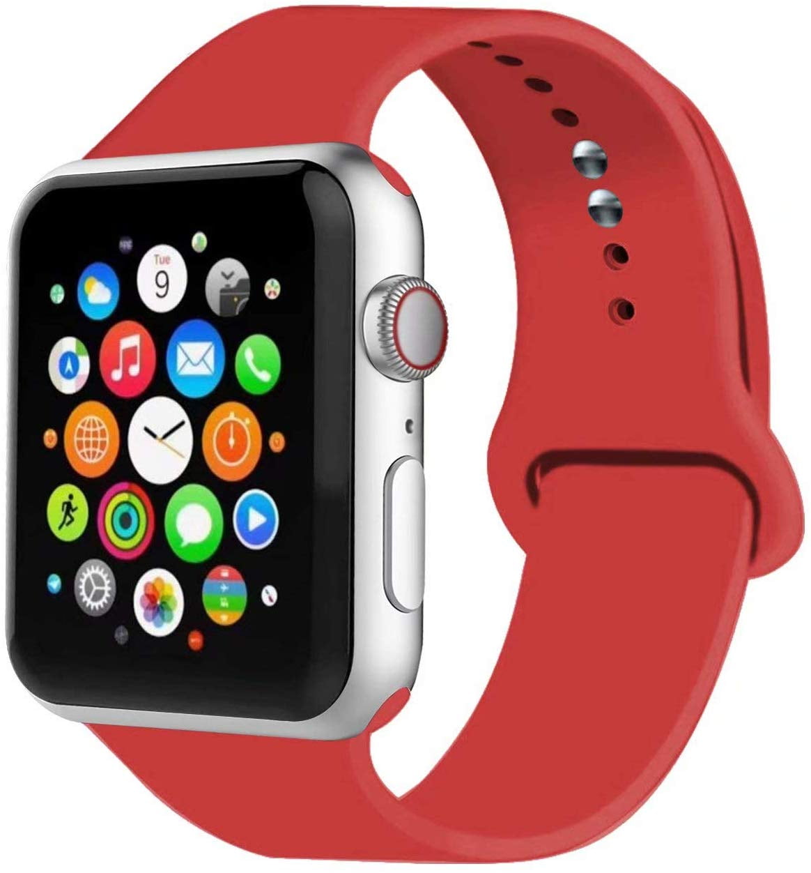 3Pcs Silicone Sport Replacement Watch Band For 42 44mm Apple Watch
