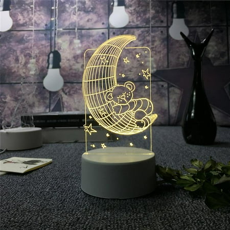 Tatum88 3d Illusion Night Lights Smart Touch Atmosphere Bulbing Visual ...