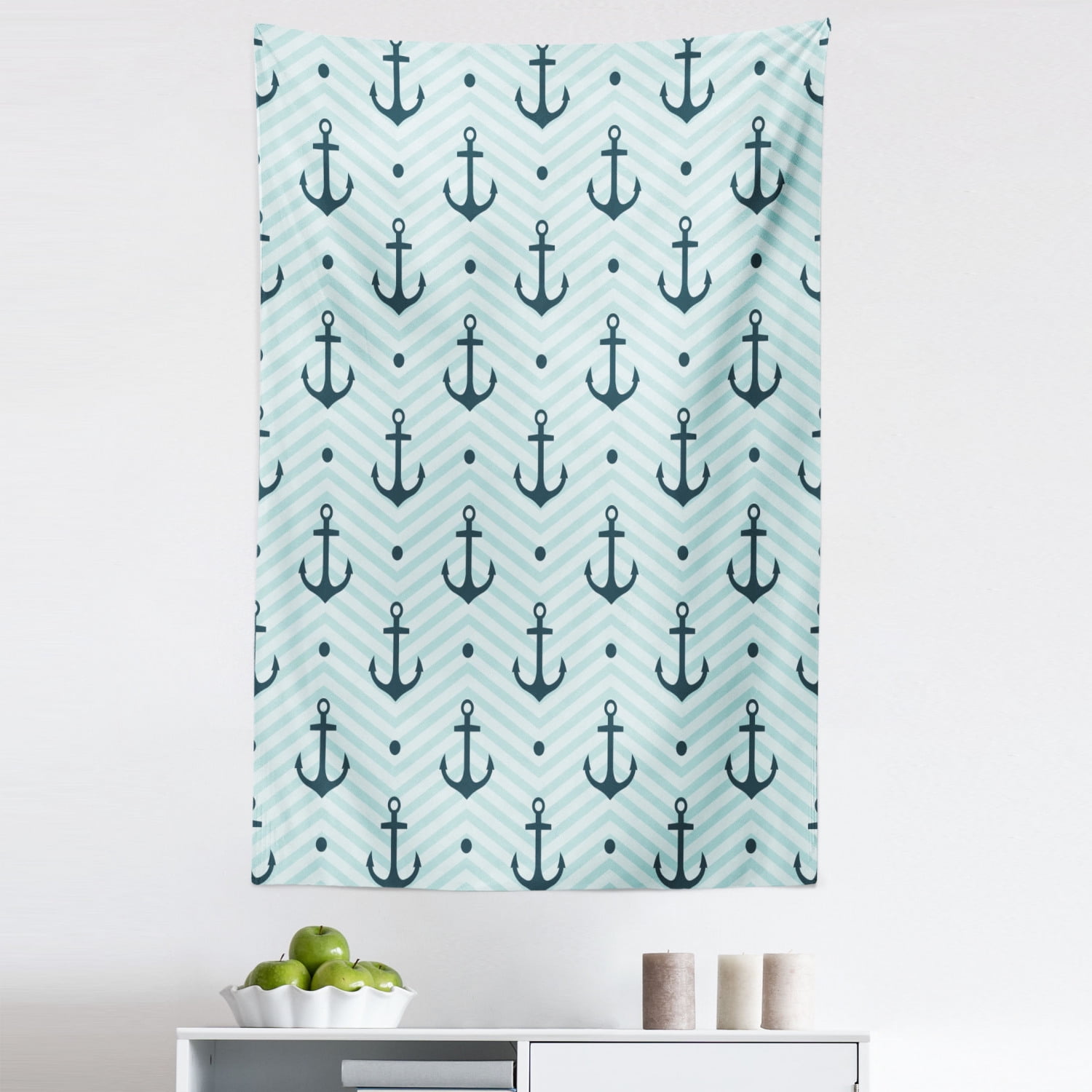 Abstract Tapestry, Anchors Zigzag Chevron Background Abstract Waves ...