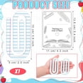 3.94in Large Acrylic Paper Clip Bookmarks, Colorful Transparent Page ...