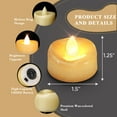 Merrynights Flameless Candles, 50-Pack LED Tea Lights Candles, Battery ...