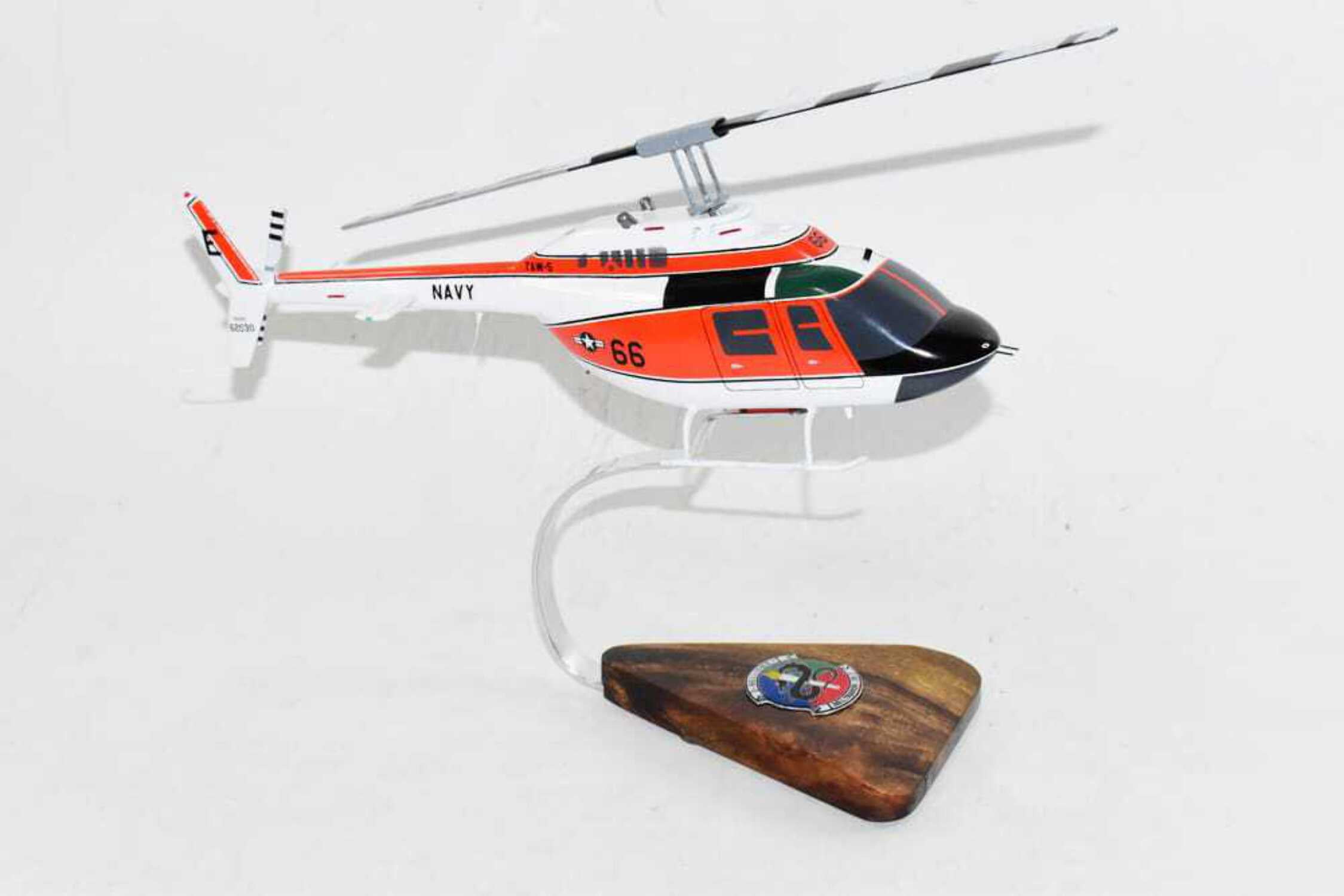 Bell TH-57c Sea Ranger, HT-28 Hellions (Navy), 1/31 Scale Mahogany ...