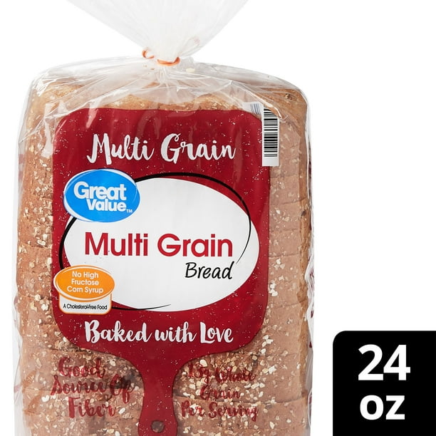 Great Value Multi Grain Bread, 24 oz - Walmart.com
