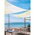 Abstract Graffiti Art Sun Shade Sail 8'X10' Yellow Grey Geometric ...