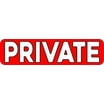 8in x 2in Red Private Sticker Vinyl Business Door Sign Office Stickers ...