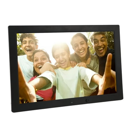 Digital Photo Frame, Electronic Photo Frame 17in Large Screen Black ...