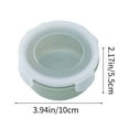 Mini Round Food Storage Container with Flip Lid for Cheese Fruit Ginger ...