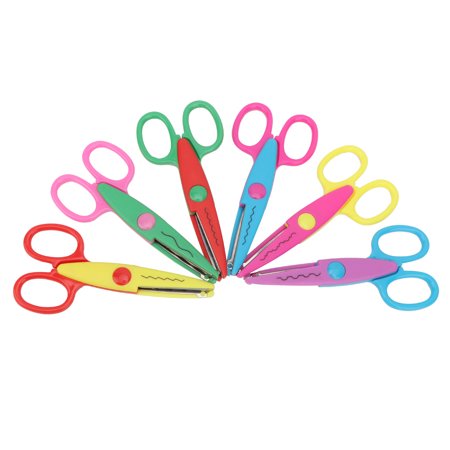 Kids Paper Scissors, Plastic Material Paper Edge Scissors Kids Scissors ...