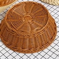 Aodebiao Woven Bread Basket, Plastic Wicker Fruit Baskets , Imitation Rattan Food Serving Trays ...
