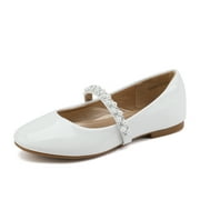 Girls' White Dress Shoes