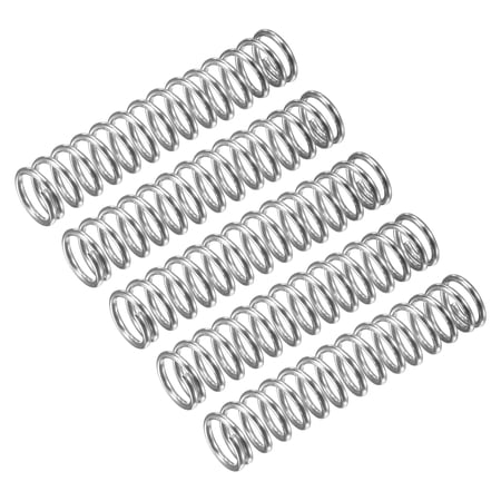 Compression Spring, 15 Pack 304 Stainless Steel, 8mm OD, 1mm Wire, 45mm ...