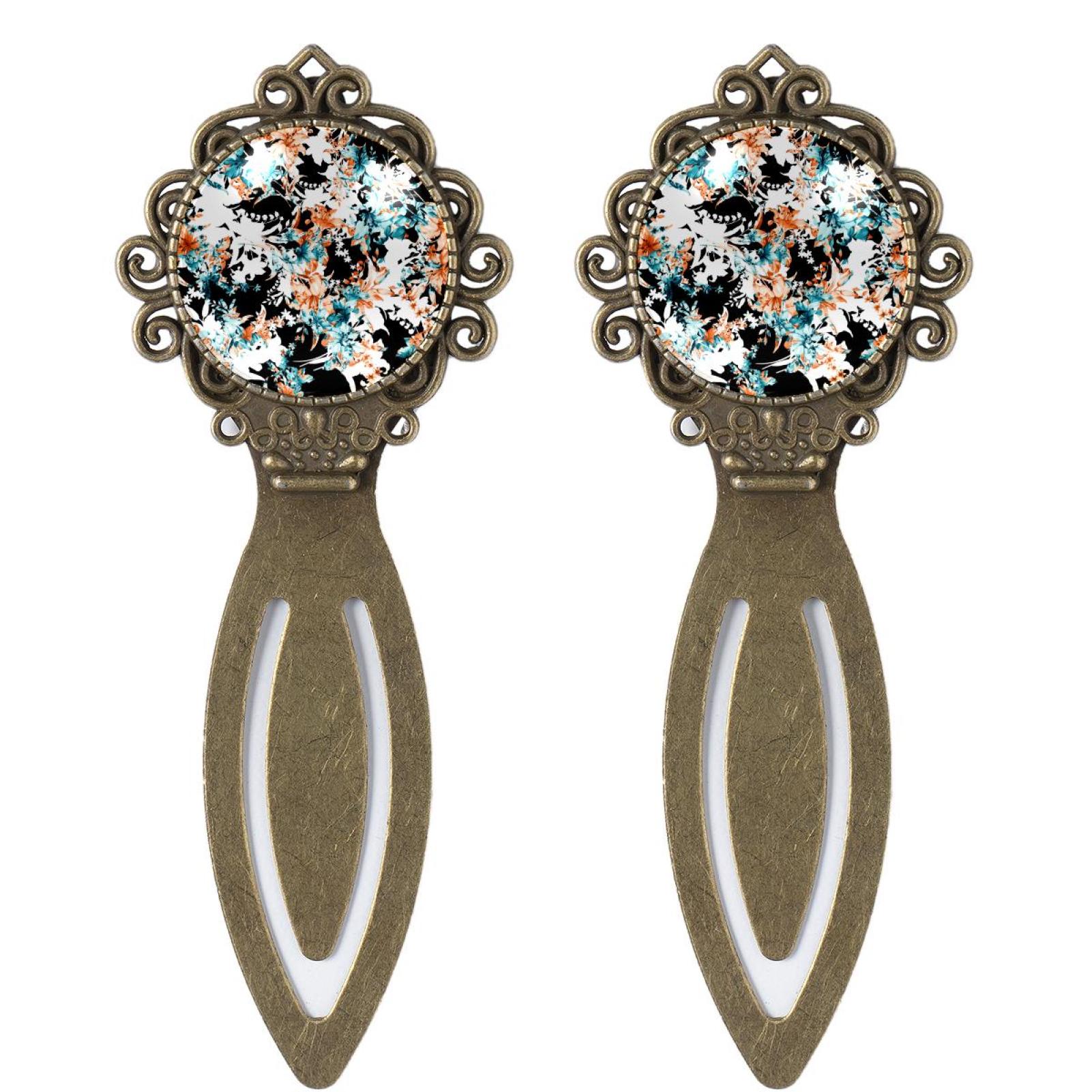 Bookmark Gift Box Set Vintage Bookmarks Page Holder with Crystal Glass ...