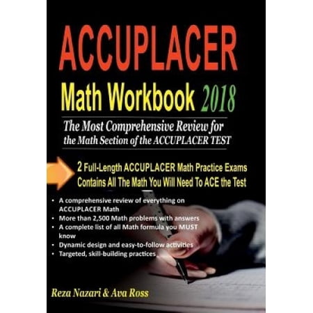 ACCUPLACER Math Workbook 2018: Comprehensive Activities for Mastering ...
