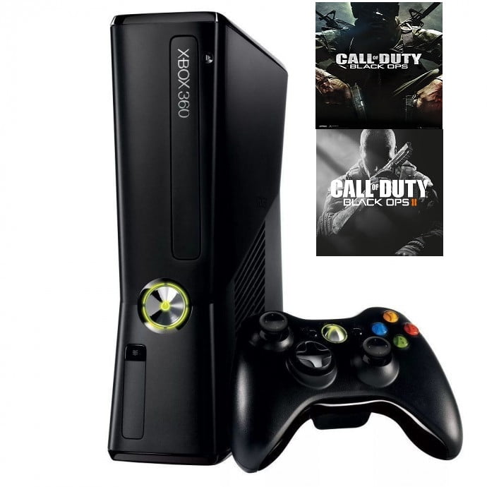 Refurbished Microsoft Xbox 360 4gb Console Call of Duty Black Ops 1 and ...