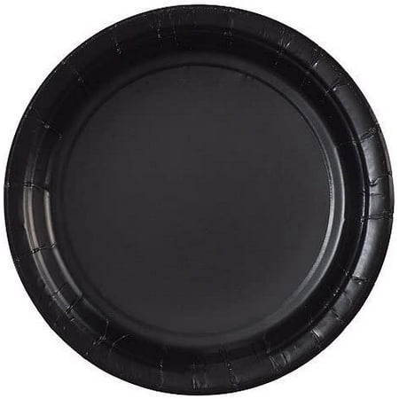 Party Dimensions 71072 24-Count Paper Plate, 7-Inch, Black - Walmart.ca