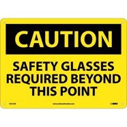 GMP Area Required Beyond This Point Lab Coat, Eye Protection Sign, OSHA ...