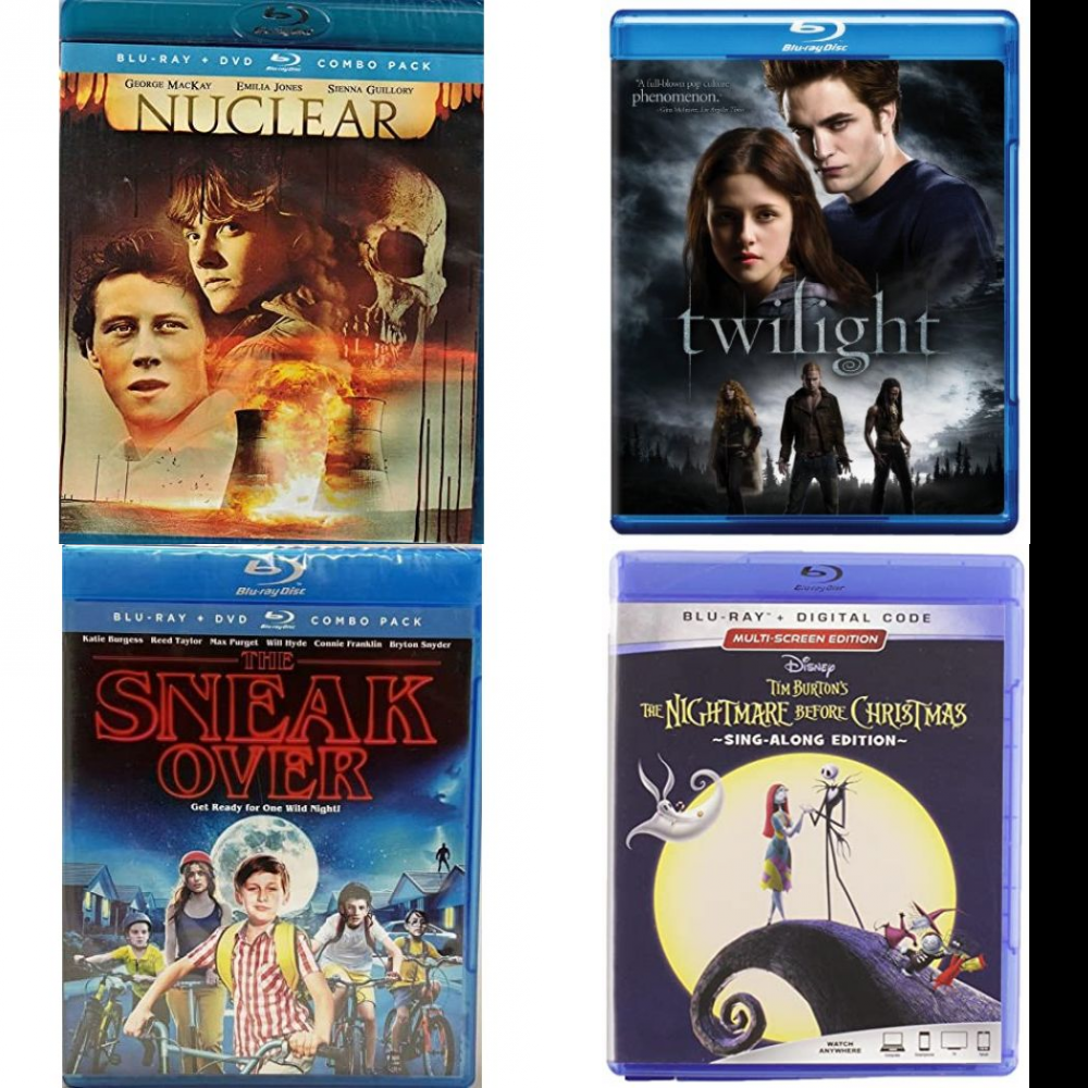 Assorted 4 Pack Blu-Ray Bundle: Nuclear Combo Blu Ray, Twilight, The ...
