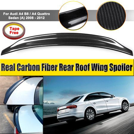 Fit For Audi A4 B8 / A4 Quattro 2008-2012 Carbon Fiber Rear Trunlk Wing ...
