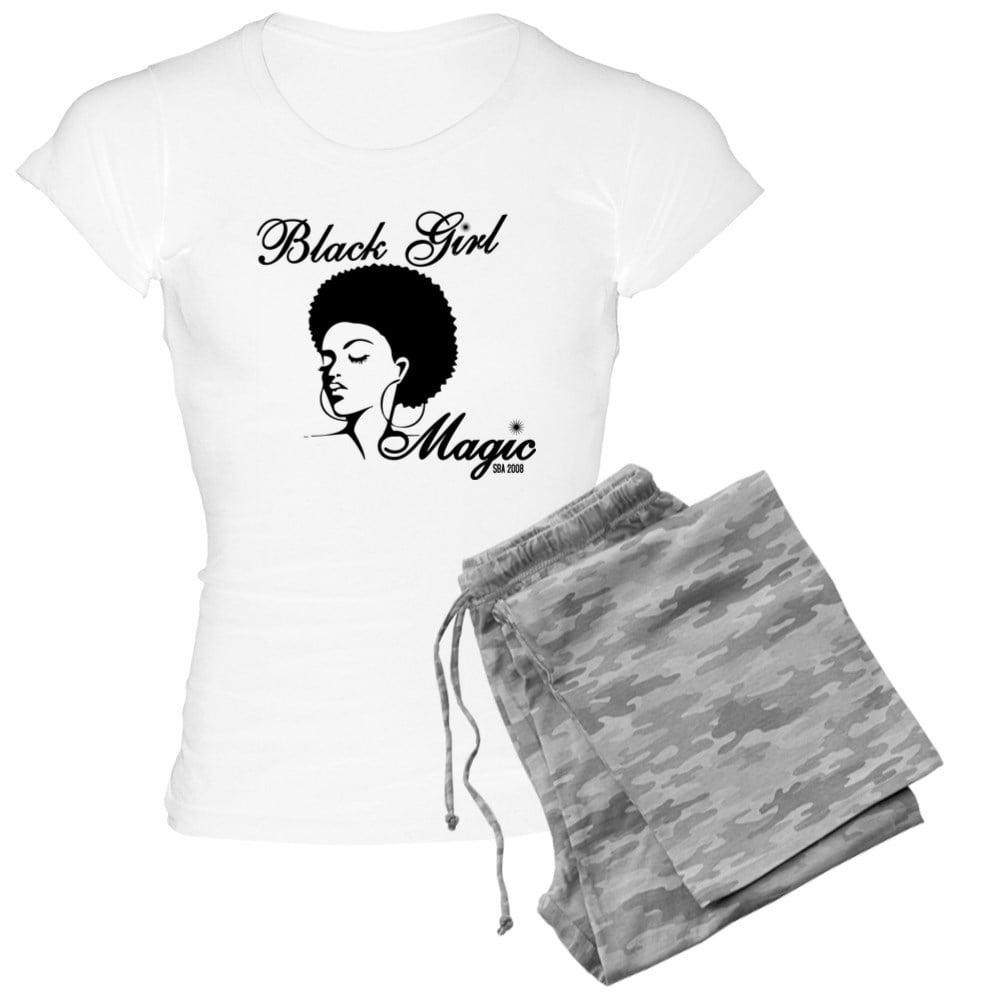 CafePress - Black Girl Magic Pajamas - Women's Light Pajamas - Walmart.com