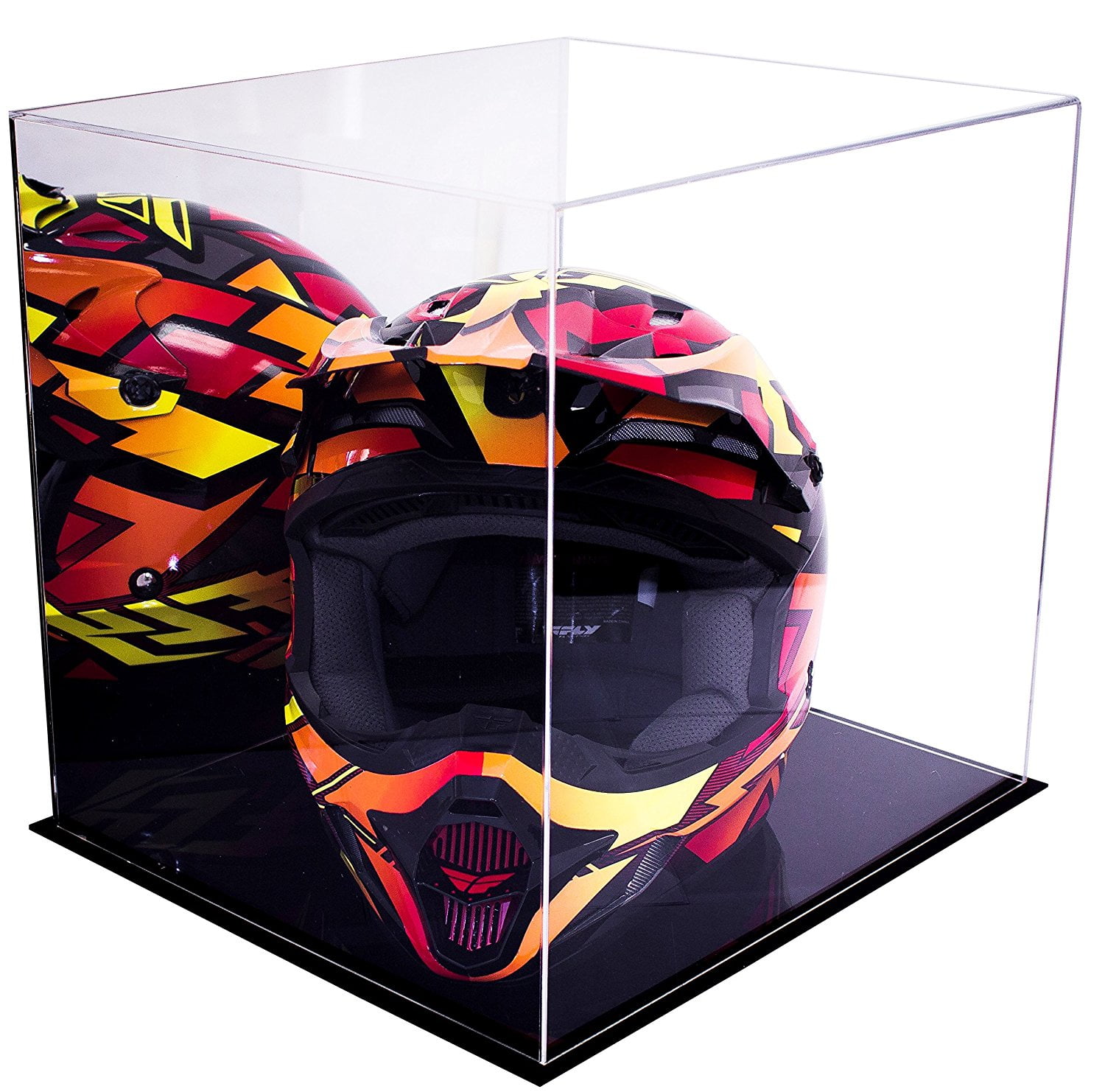 Acrylic Motorcycle Motocross or Nascar Racing Helmet Display Case with ...