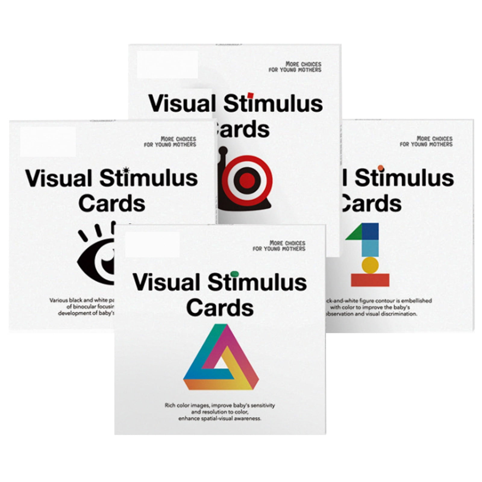 Black And White Cards Early Childhood Education Cognitive Cards For 0-3 ...