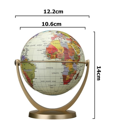 Rotating Desktop Globes Earth Ocean Globe World Geography Table Decor ...