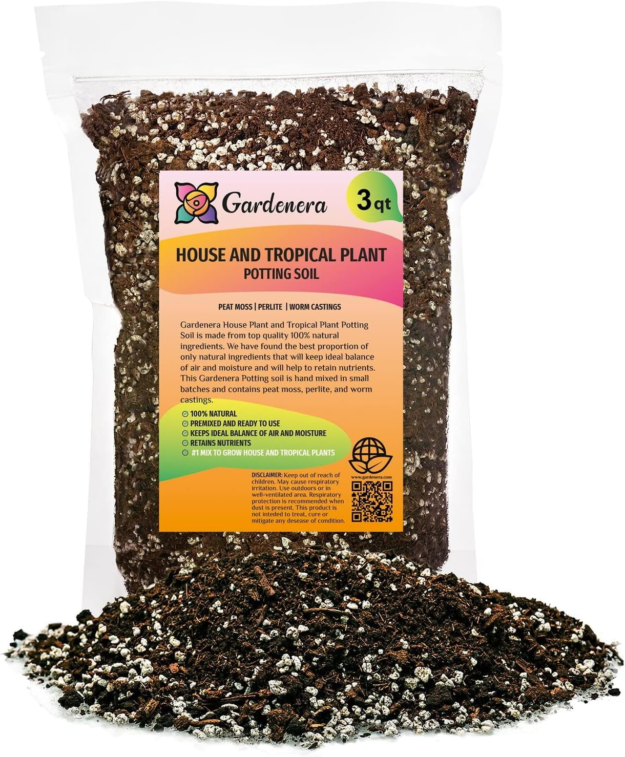 Gardenera House Plant and Tropical Plant Potting Soil - Re-Potting Soil ...