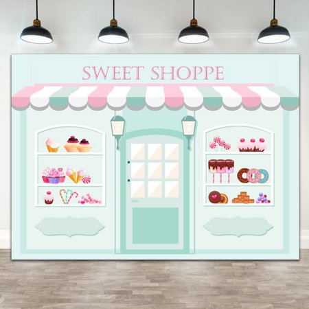 Sweet Shoppe Backdrop Dessert Parlor for Girl Birthday Photography ...