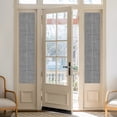Dark Gray Solid Window Privacy Film, Minimalist Cloth Cool Gray Linen ...