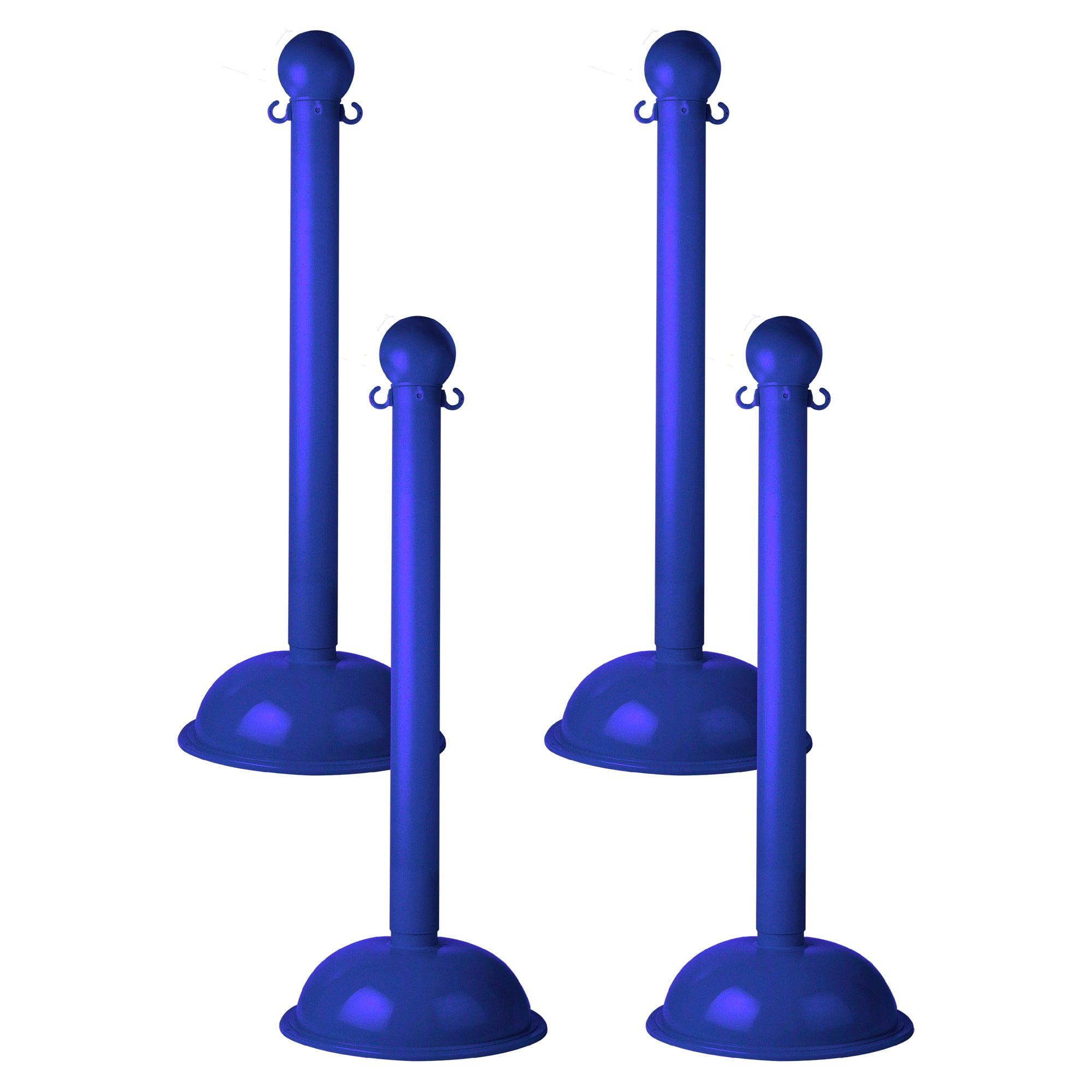 3 Inch Blue Heavy Duty Stanchion (4 Pk) - Walmart.com