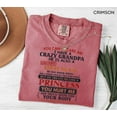 Crazy Grandpa Shirt, Protective Grandfather Tee, Grumpy Old Man ...