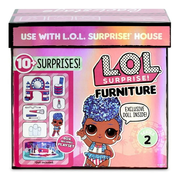 L.O.L. Surprise! Furniture Backstage with Independent Queen & 10 ...