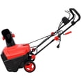 20inch Corded Electric Snow Thrower with LED, 15 Amp Motor, 30FT ...