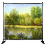 InstaHibit 10x8 ft Banner Stand Adjustable Step and Repeat Stand ...