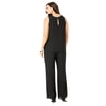 Roamans Womens Plus Size Three Piece Duster And Pant Suit Formal Sheer Duster Pull On Wide Leg