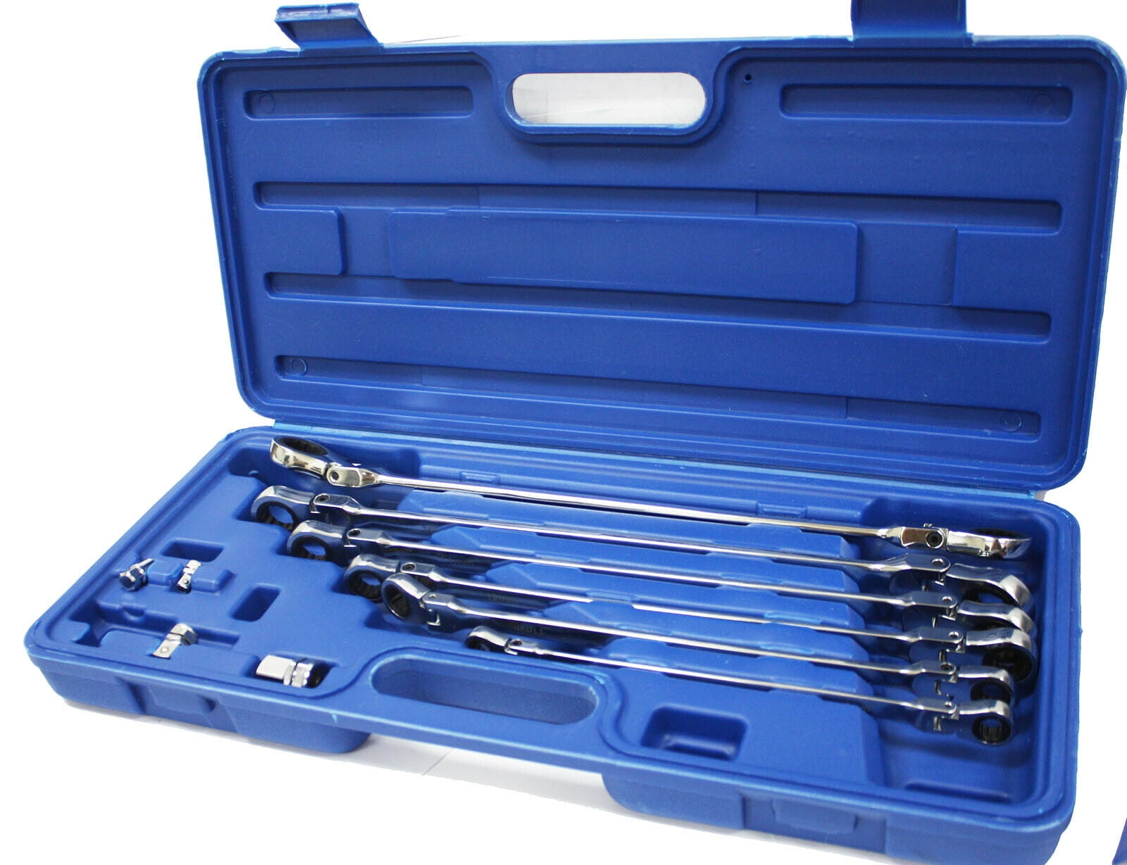 10pc Metric Universal Spline Xl Flexible Head Double Box End Ratcheting