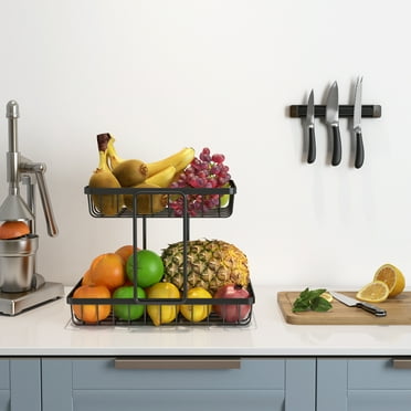 G.a HOMEFAVOR Fruit Stand, Fruit Basket, 2-Tier Kitchen Countertop ...