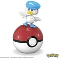 MEGA Pokemon Battle Trainer Quaxly Building Toy Kit, Poseable Action Figure with Poke Ball (24 ...