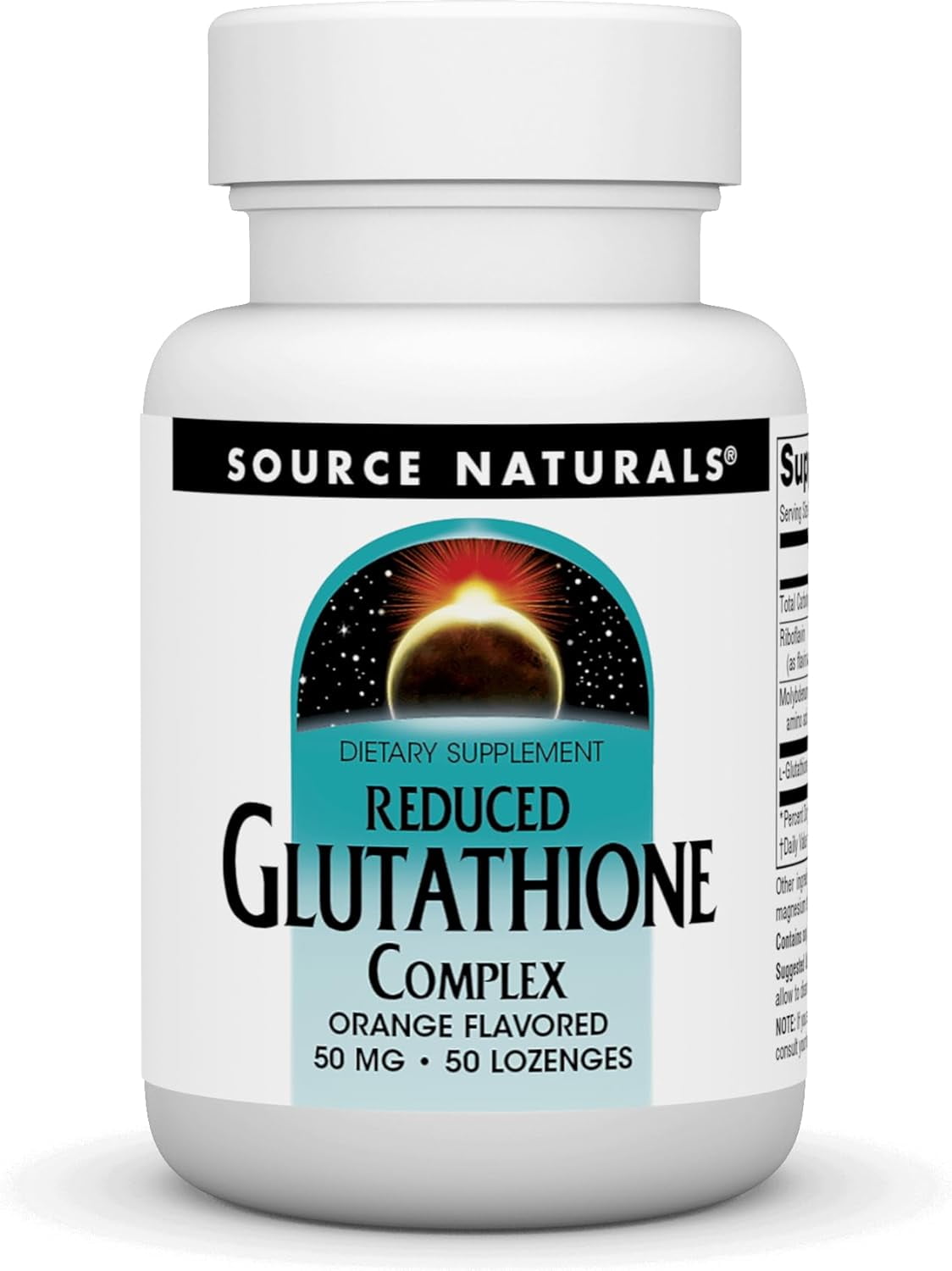 Source Naturals Reduced Glutathione Complex 50 mg, 50 Lozenges ...