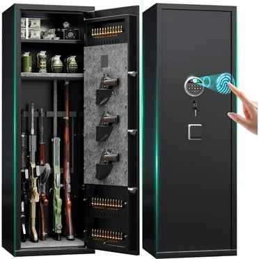 Stack-On 8-Gun Lockable Security Cabinet with Locking Rifle Shelves ...