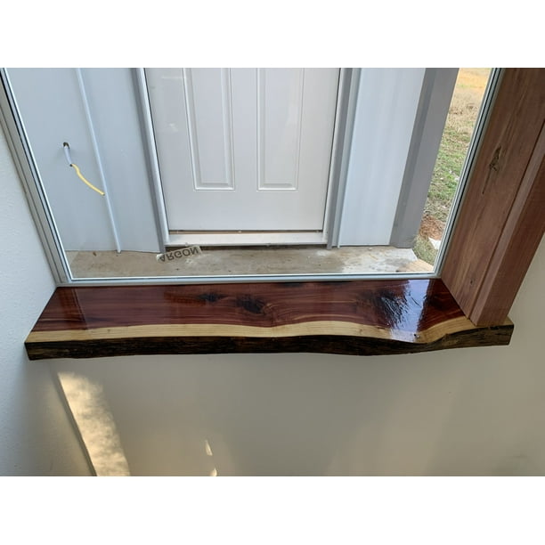Stumps Custom Wood Custom Live Edge Walnut Window Sill - Handcrafted ...